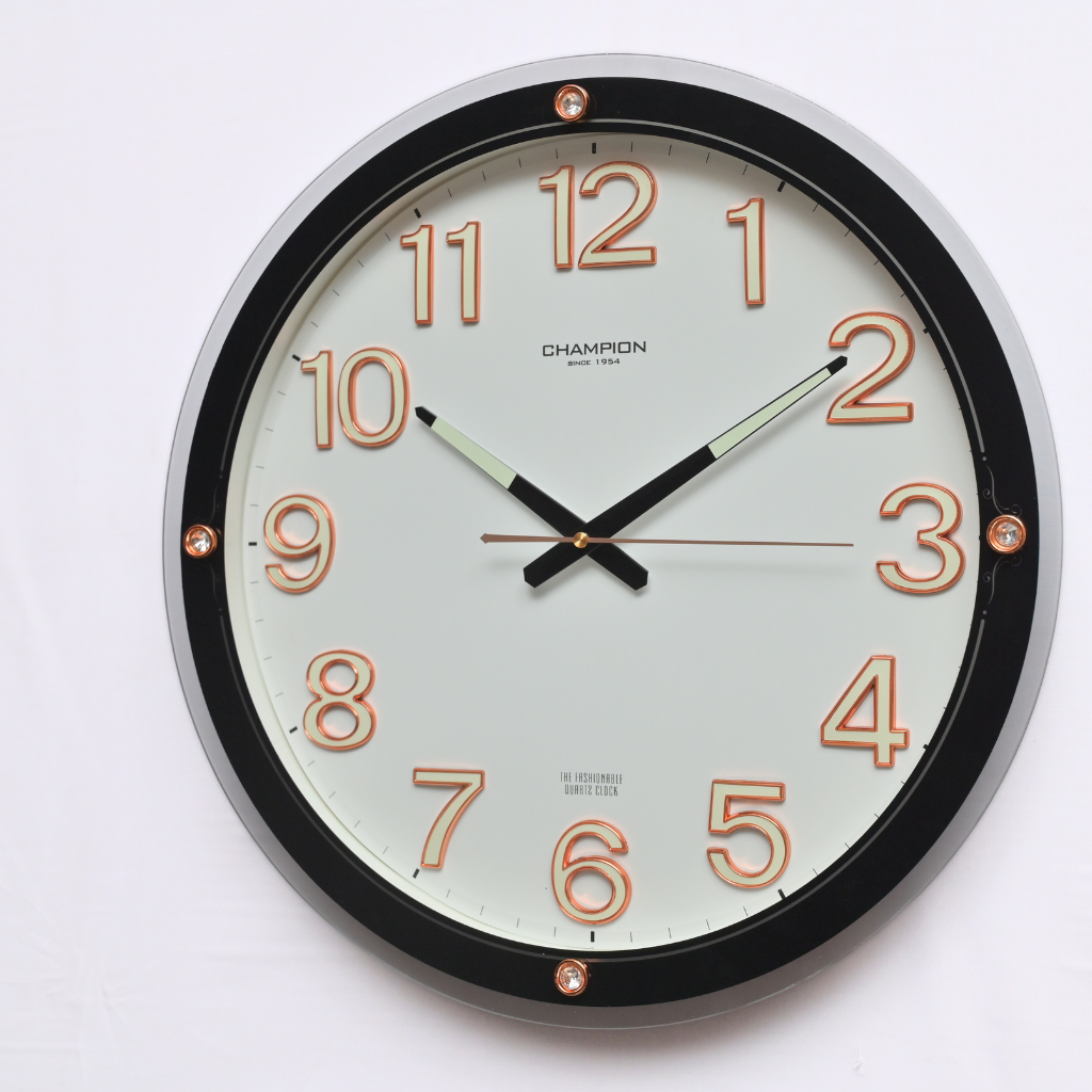 Champion Non Ticking Open Glass Wall Clock – Amms Watches and Clocks